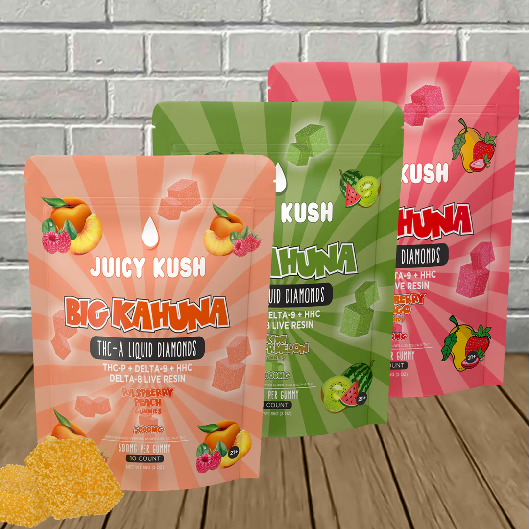 Juicy Kush Big Kahuna THCa Liquid Diamonds Gummies 5000mg